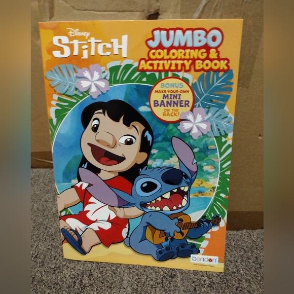 Disney | Toys | Disney Stitch Jumbo Coloring Activity Book | Poshmark